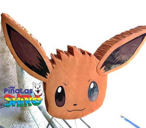 Piñata Cabeza 2d Pokemon Eevee Piñatas De Pokemon Cumpleaños De Pokemon Piñatas De Flores