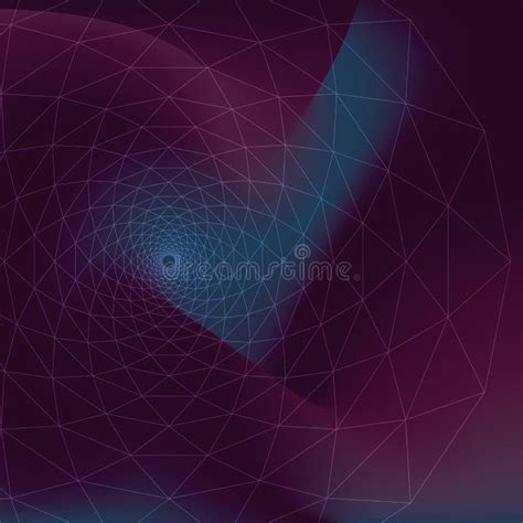 Trivex Planar Triangular Vortex Geometric Lines On Gradient Plain