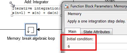 Matlab How To Set Initial Condition T For Simulink Integrator Loop Stack Overflow
