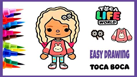 How To Make Toca Boca Paper Doll Yourself Easily How To Draw Toca