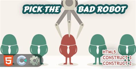 Pick The Bad Robot Html5 Construct 23 Game Codemarket