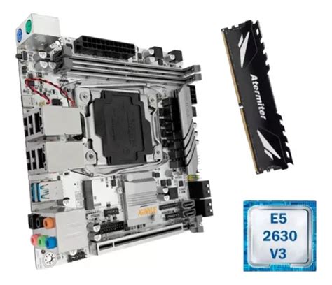 Kit Gamer Placa Mãe X99 Mini Itx Xeon E5 2630 V3 8gb