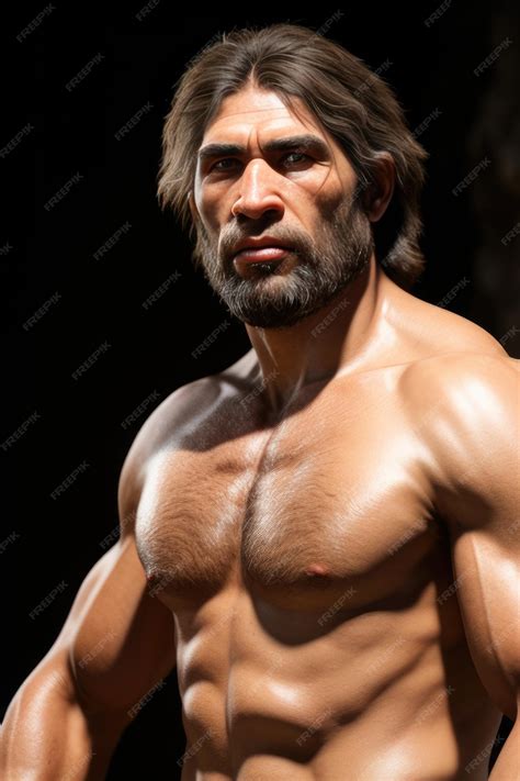 Premium Photo Photography Of Neanderthal Or Primeval Caveman
