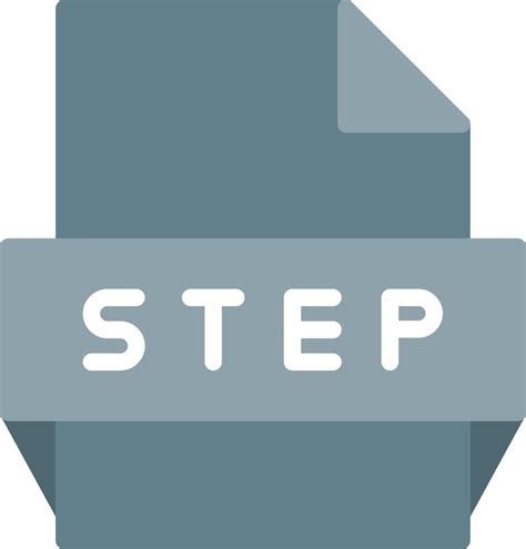 Step File Format Icon 15830440 Vector Art At Vecteezy