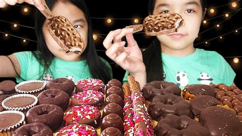Asmr Chocolate Covered Desserts Magnum Ice Cream Oreos Marshmallows