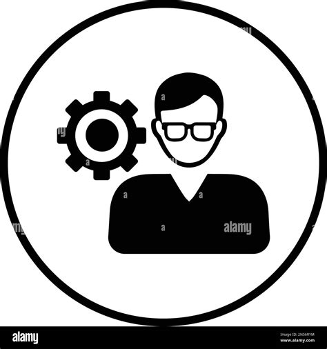 Personal Settings Icon Simple Editable Vector Eps File Stock Vector