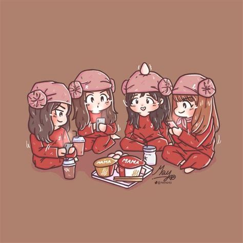 Pin Oleh 🌹rosé🌹 Di Blackpink Kartun Ilustrasi Karakter Gambar Hewan