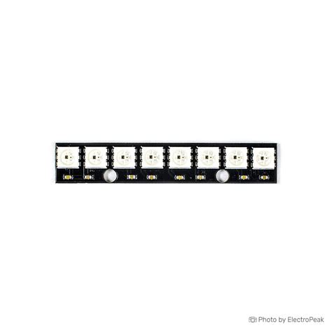 Ws2812 8 Bit Rgb Led Straight Module Electropeak