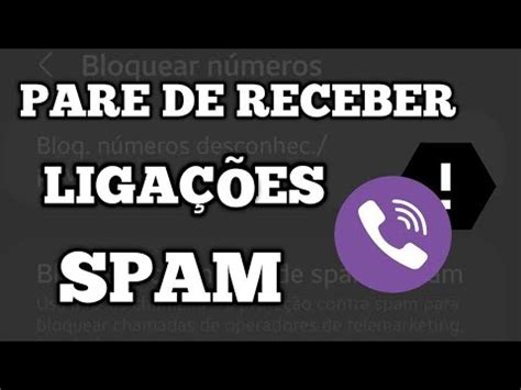 Como Parar de Receber Ligações Spam 2022 YouTube