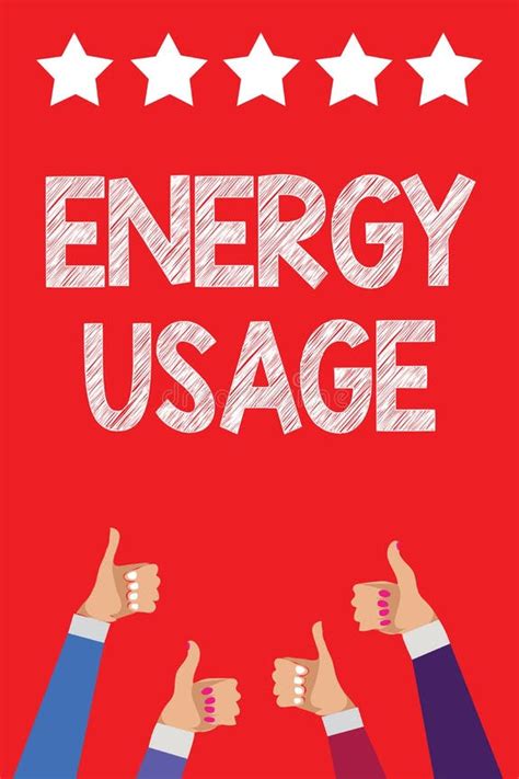 Handwriting Text Writing Energy Usage Concept Meaning Amount Of Energy