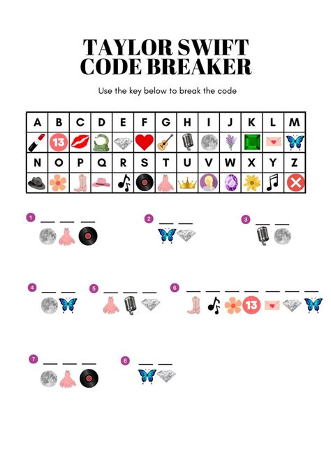 taylor swift codebreaker puzzle 2024