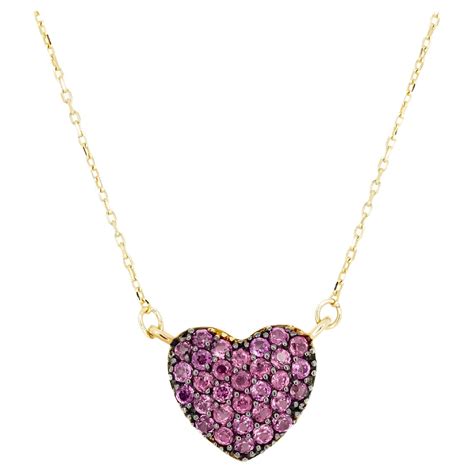 14k Solid Gold Heart Pendant Necklace Tiny Heart Charm Gold Chain