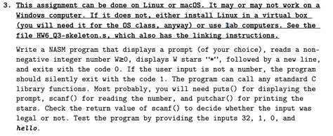 Solved 3 This Assignment Can Be Done On Linux Or Macos Chegg