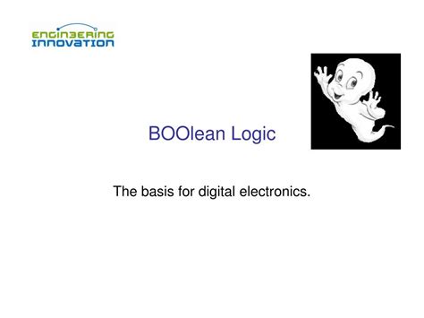 PPT BOOlean Logic PowerPoint Presentation Free Download ID