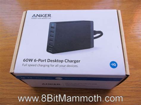 Anker PowerPort 60 W 6-Port Desktop USB Charger Review - 8Bit Mammoth
