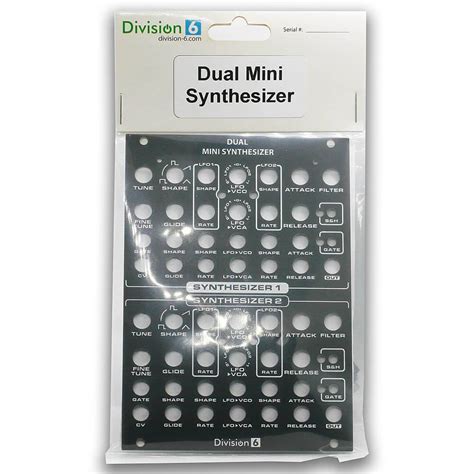 Division 6 Dual Mini Synthesizer Eurorack Diy Kit Musical Instruments