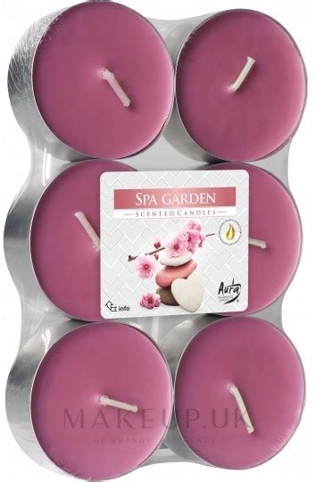 Bispol Spa Garden Maxi Scented Candles Spa Garden Tealight Set