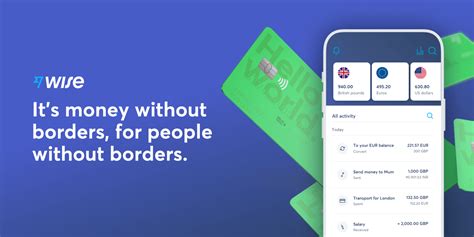 Wise Online Money Transfers International Banking Features