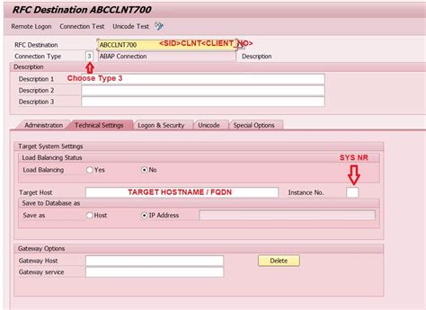 SAP Basis Administrator Blog How To Create RFC Destination Between Two