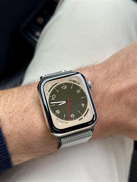 Apple Watch Series 6 Silver Stainless Steel With Milanese Loop Love