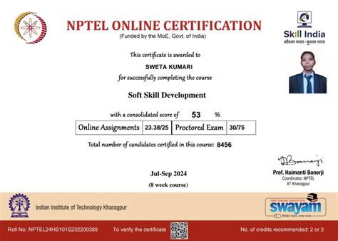 Sweta Kumari On Linkedin I Have Successfully Completed My Soft Skills