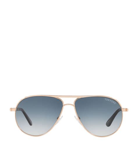 Mens Tom Ford Gold Aviator Sunglasses Harrods Uk