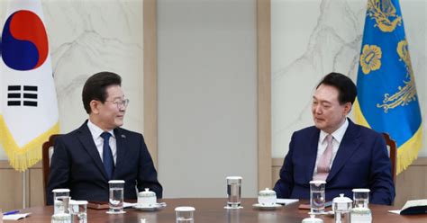 속보 尹 李에게 좋은 말씀 감사민주당서 강조해오던 얘기 예상