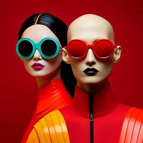 Premium Ai Image Couple In Bright Colours In The Style Of Anton Sem Ai Generated Art