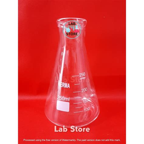 Jual Erlenmeyer Glass Erlenmeyer Flask Labu Erlenmeyer 250ml Erlenmeyer 250ml Herma