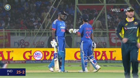 India Innings Highlights Ind Vs Aus 1st T20i Match Highlights