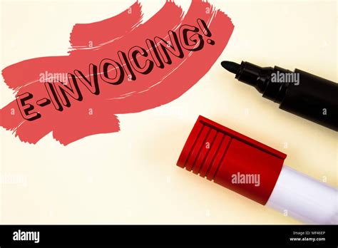 Handwriting Text Writing E Invoicing Motivational Call Concept Meaning