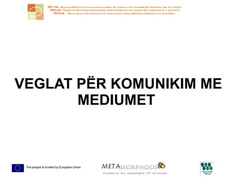 Veglat Për Komunikim Me Mediumet Ppt