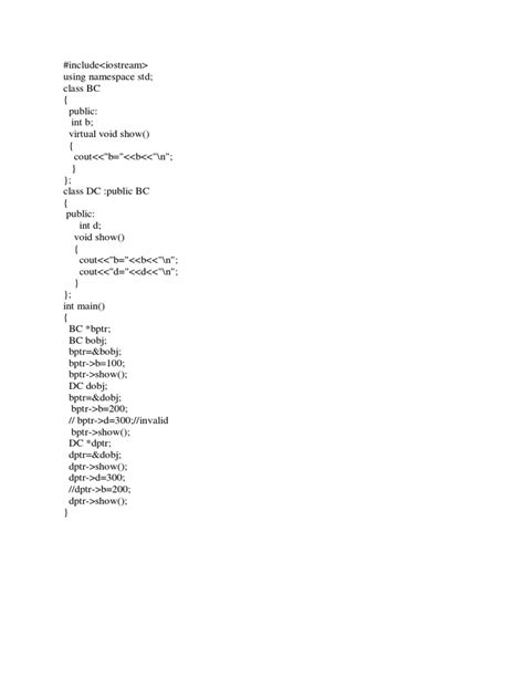 Virtual Functioncontd Pdf Inheritance Object Oriented Programming