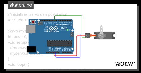 Muh Ega Jismi Adinata 11 6 Project Servo Wokwi ESP32 STM32 Arduino