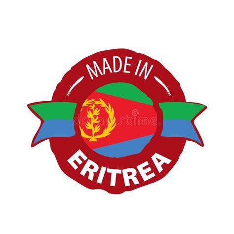 Eritrea Flag Vector Illustration On A White Background Stock Vector