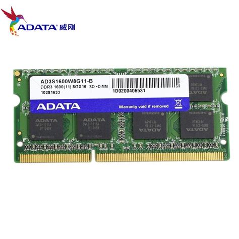 MEMORIA ADATA 8GB 1600 DDR3L SODIMM PC3L 12800