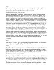 DQ Week 1 Docx DQ 1 Based On Your Readings This Week And Personal