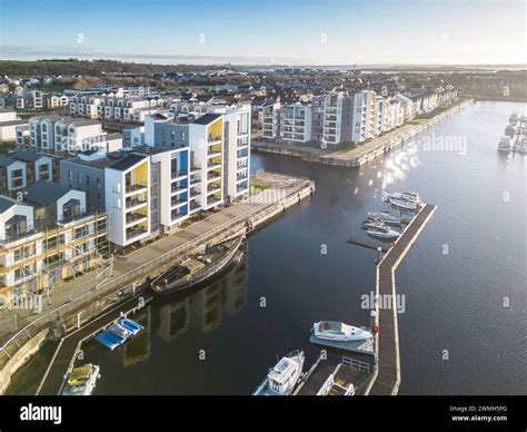 Aerial View Of Saint Marys Island And Chatham Marina At Chatham On The