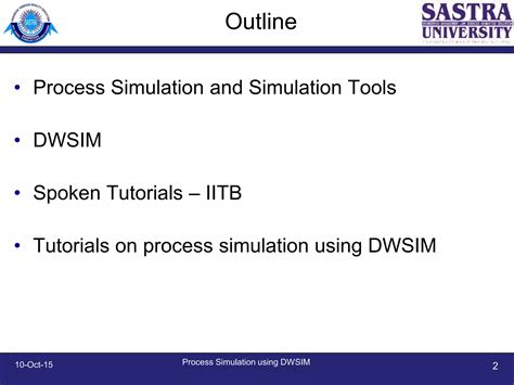 Process Simulation Using Dwsim Pptx