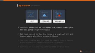 Excel Data Visualization Sparklines PPTX Business Business And Finance