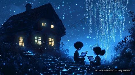 Ai创作图梦幻儿童插画超治愈 梦幻童话书主题 童话世界壁纸 美好的夜晚插画 梦幻儿童插画 梦幻场景插画 治愈系儿插 梦幻童话流星雨 梦幻夜景插画 梦幻高清桌面壁纸 童话一般的童年 童年插画梦幻