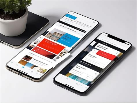 Premium Photo Effortless Smartphone Browsing Mobilefirst Layout Design