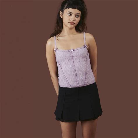 Beautiful Unif Lavender Square Neck S Lace Depop