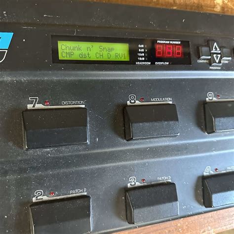 16885 Digitech Rp 1 Guitar Processor Missing 1 Button And Reverb
