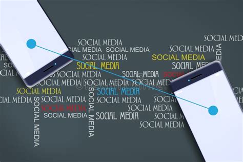 Medios Sociales Del Concepto Tel Fono M Vil En El Fondo De Medios