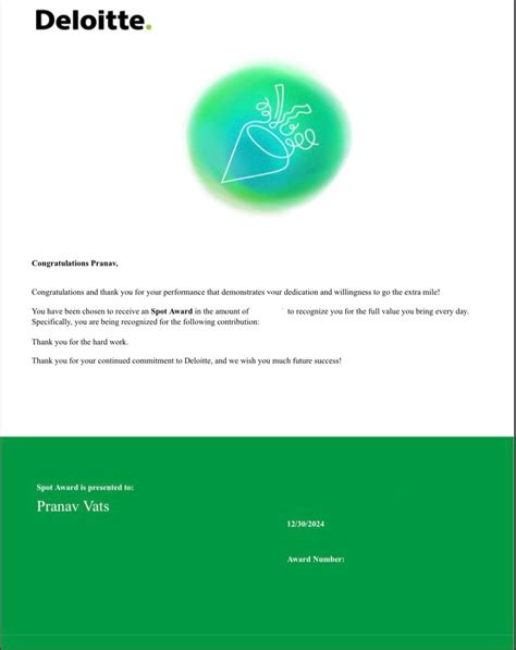 Pranav Vats On Linkedin Deloitte Taxconsultant Award Big4 20