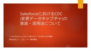 Salesforce Cdc Pptx