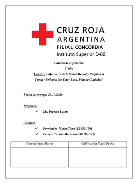 Tp15 Enfermería De La Salud Mental Y Psiquiatría Pdf