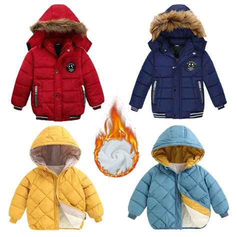 Abrigos cálidos con capucha para niños y niñas chaquetas gruesas de