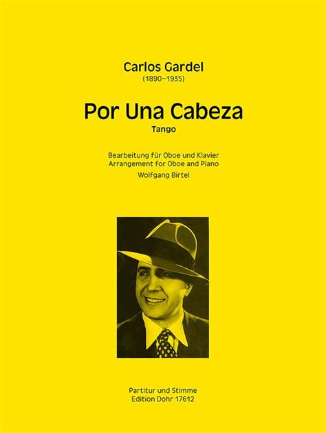 Gardel Carlos Por Una Cabeza Für Oboe Und Klavier